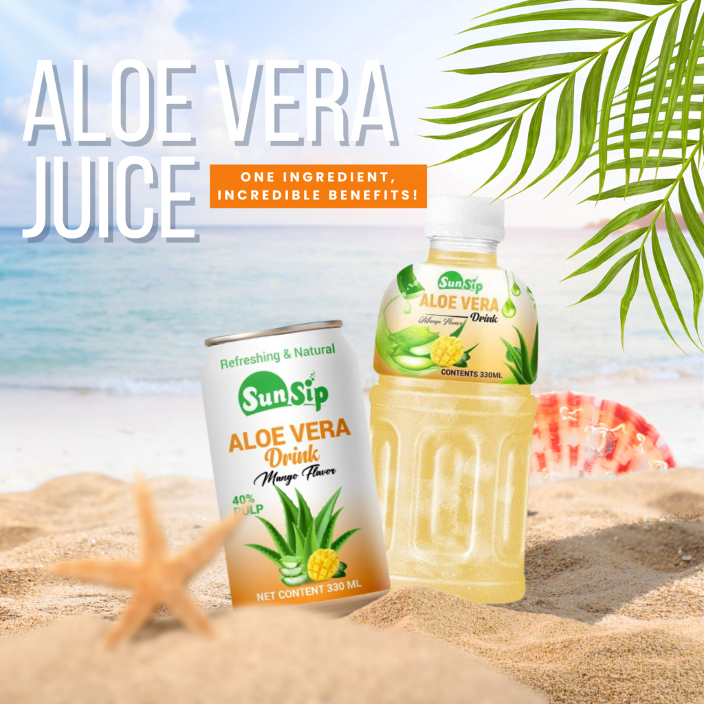 Refreshing Aloe Vera Drinks from Sunsip - ship the power of nature ...